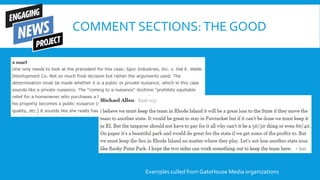 Managing Comment Sections | PPTX