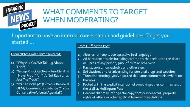 Managing Comment Sections