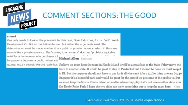 Managing Comment Sections