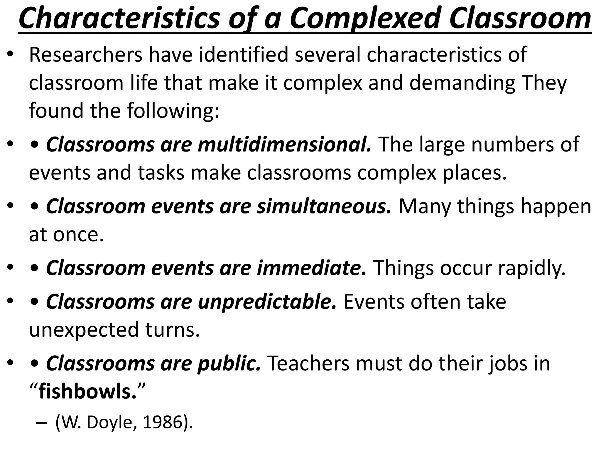 Managing complex classroom | PPTX