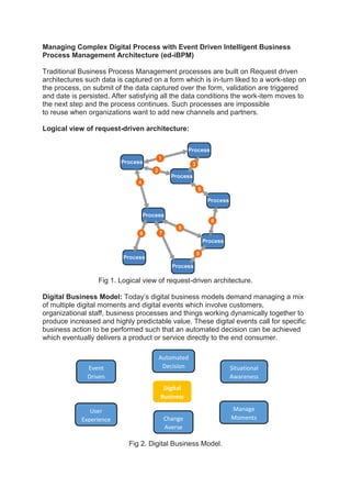 Managing complex digital process with event driven business process management architecture | PDF