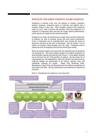 Managing complexity | PDF