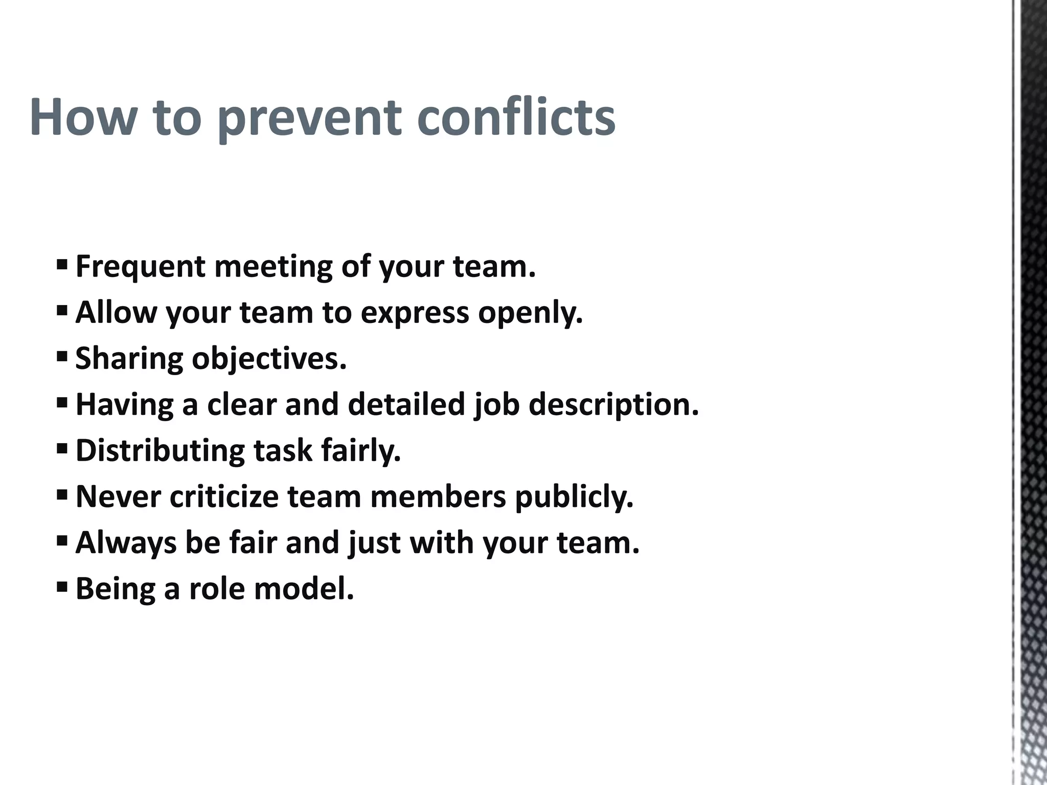 Managing conflict | PPTX