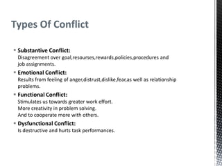 Managing conflict | PPTX