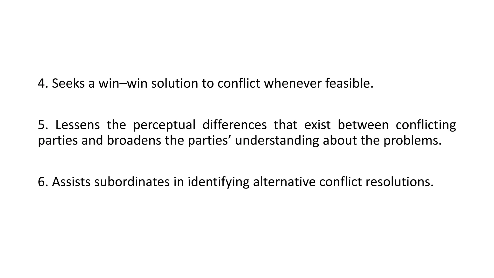 Managing conflict and building team, delegation and | PPTX