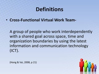 Virtual Teams Definition
