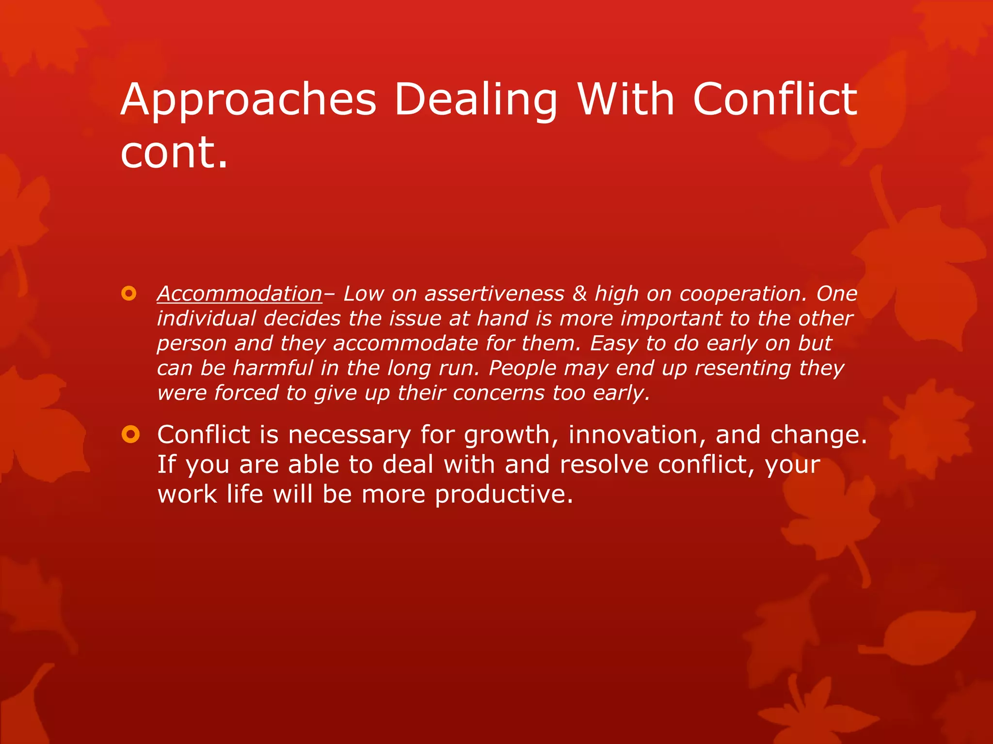 Managing Conflict In The Workplace | PPTX