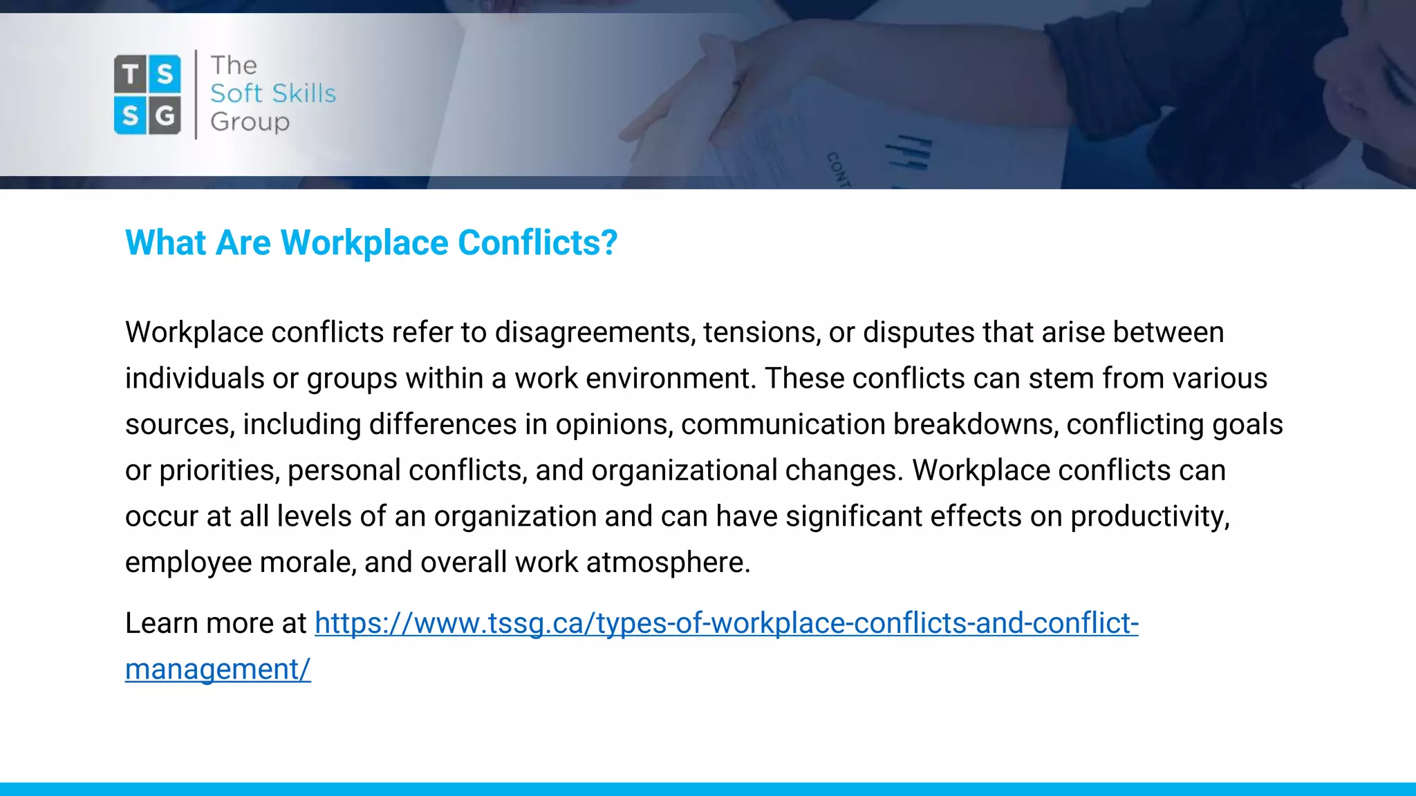 Conflict Resolution Skills Training | PPTX