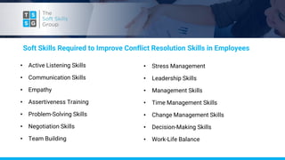 Conflict Resolution Skills Training | PPTX
