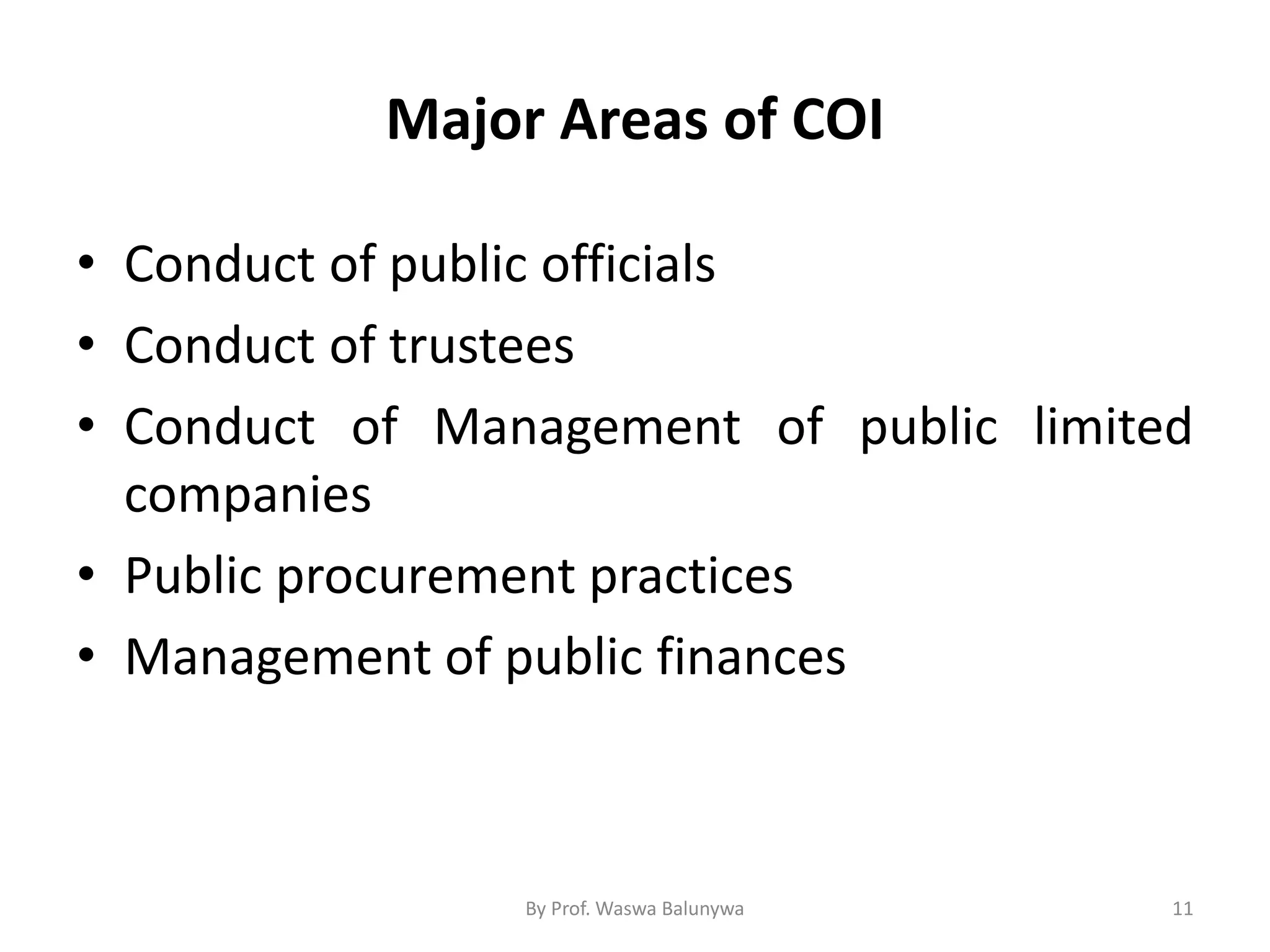 Managing conflict of interest | PPT