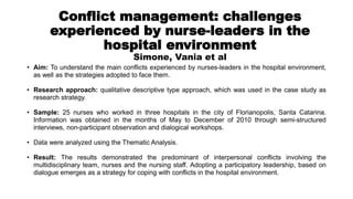 MANAGING CONFLICTS (Nursing Management)pptx | PPTX