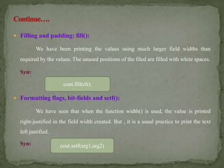 Managing console input | PPT