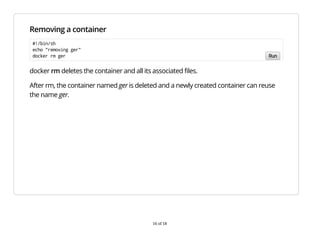 Managing Docker containers | PPT