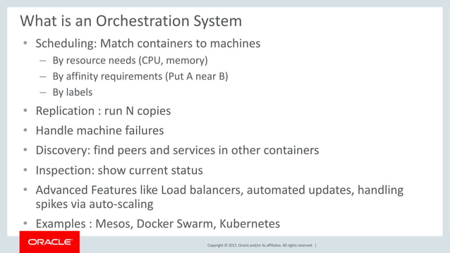 Managing containers on Oracle Cloud by Jamal Arif | PPT