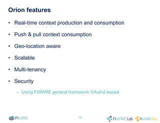 FIWARE Developers Week_Managing context information at large scale_conference | PPT