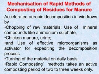 Managing crop residues in conservation agriculture engineering issues | PPT