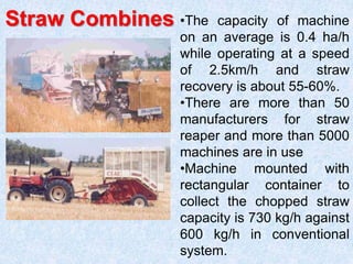Managing crop residues in conservation agriculture engineering issues | PPT