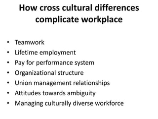 Managing Cross-cultural Diversity: Issues and Challenges in Global ...