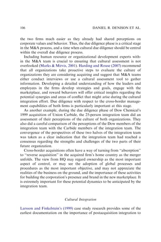 Managing Cultural Integration in Cross-Border Mergers and Acquisitions ...