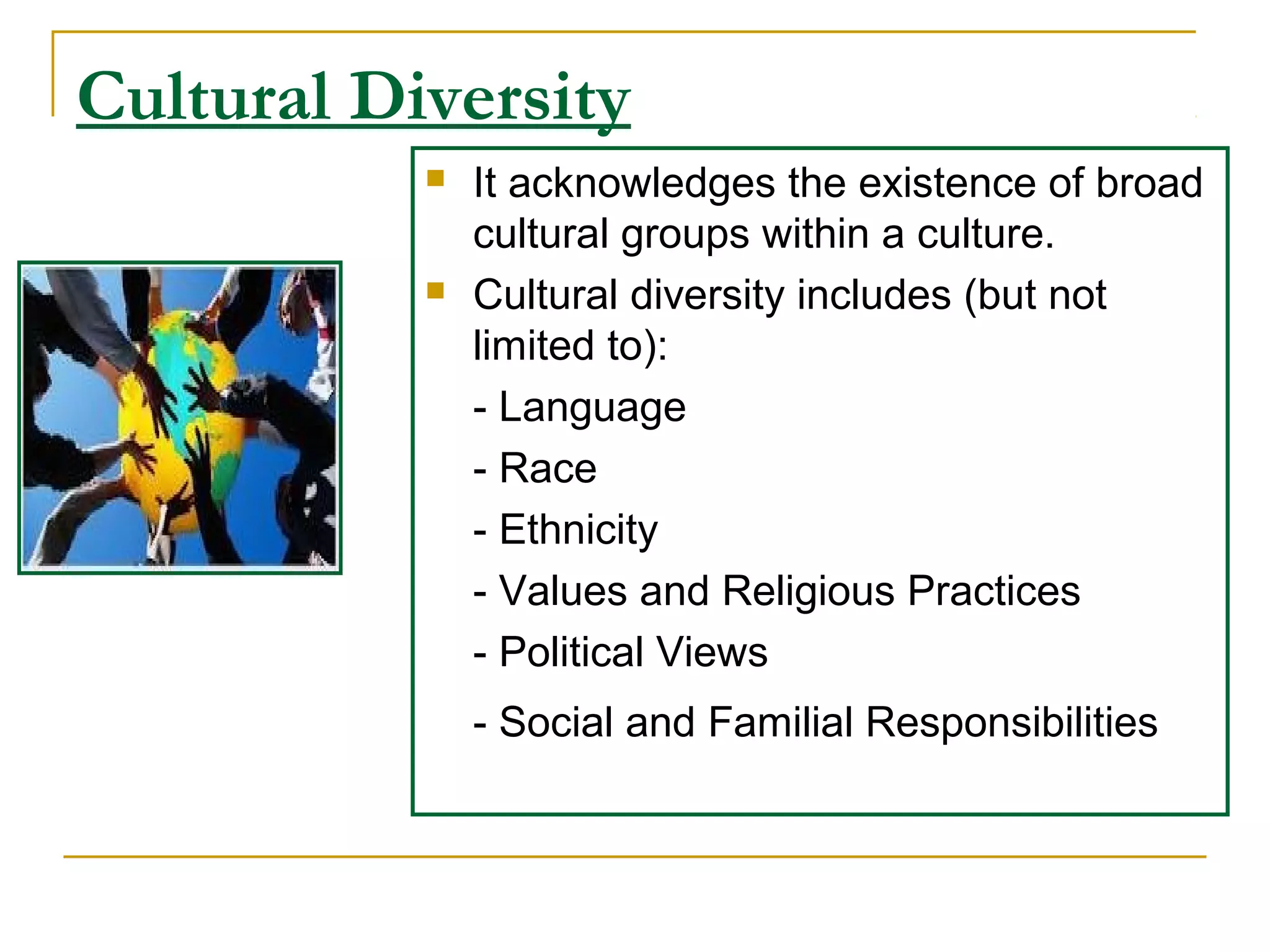Managing cultural diversity | PPT