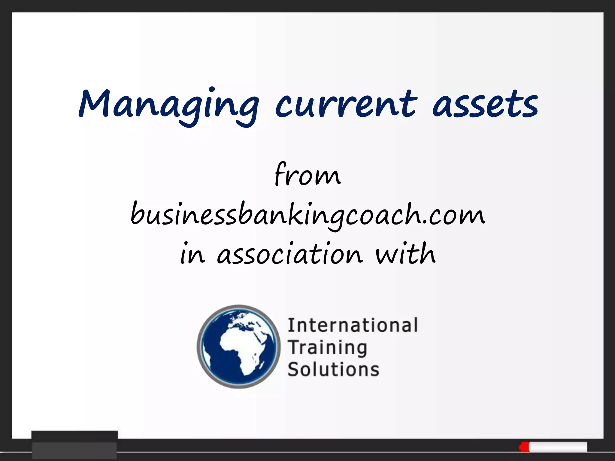 Managing current assets | PDF