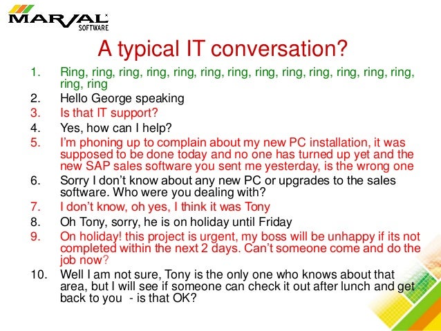 Managing customer expectations- the ring ring conversation