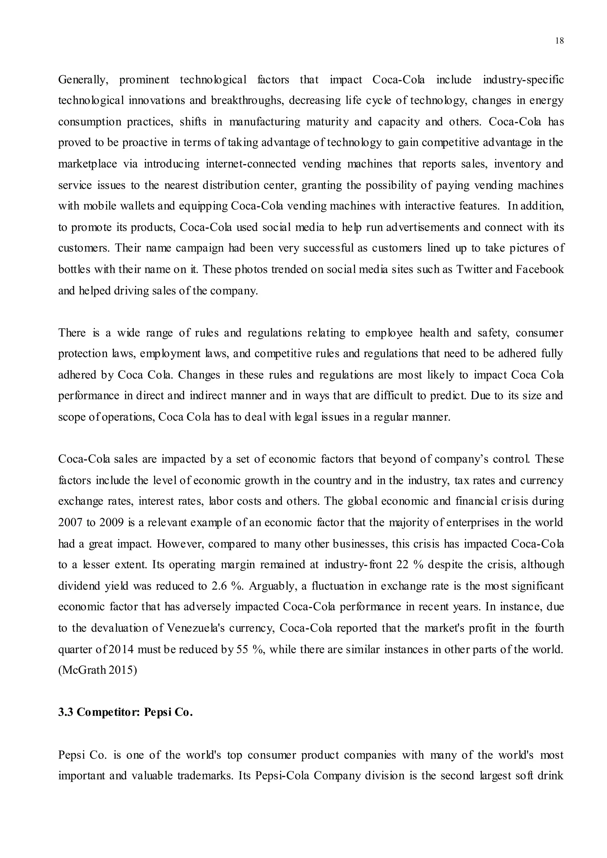 Managing customer relationship case study coca cola company | PDF