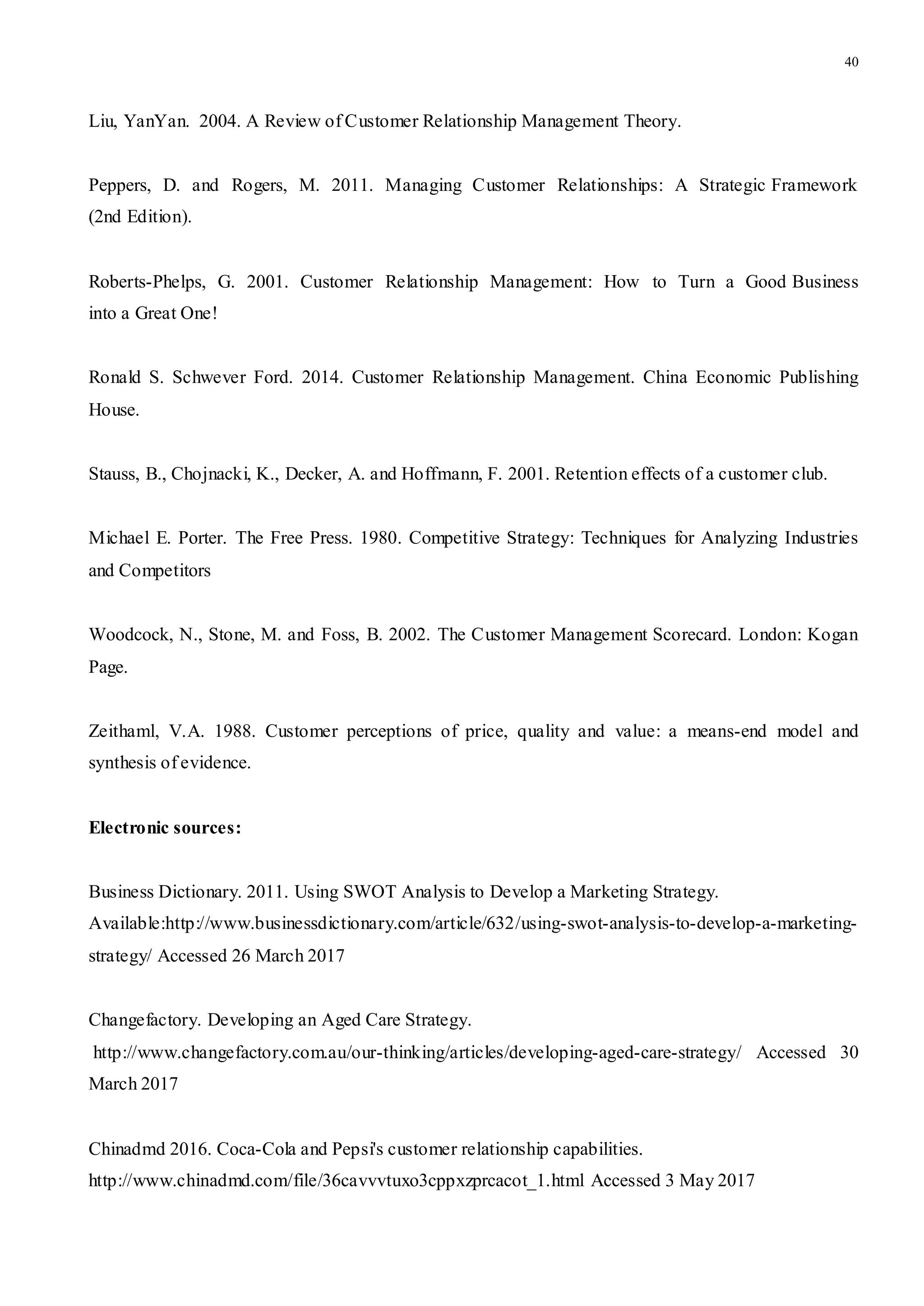 Managing customer relationship case study coca cola company | PDF