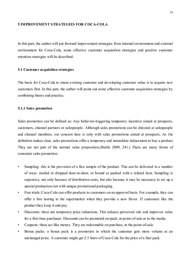 Managing customer relationship case study coca cola company | PDF ...