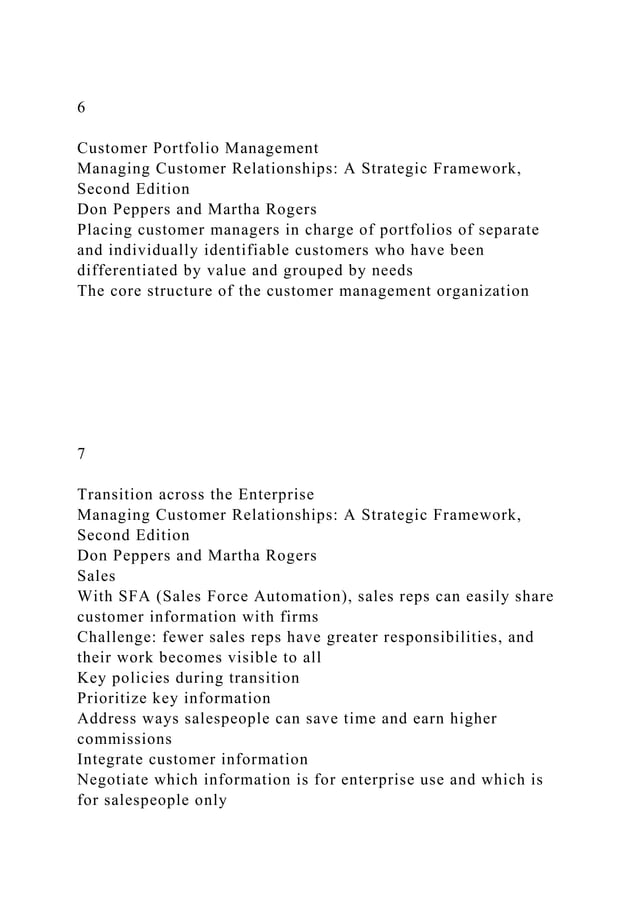 Managing Customer Relationships A Strategic FrameworkChapte.docx