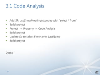 Managing database project with Visual Studio SSDT and TFS | PPT