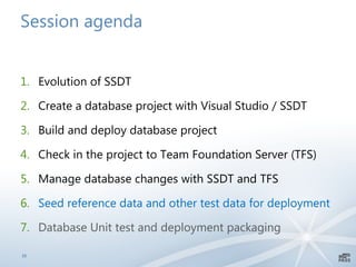 Managing database project with Visual Studio SSDT and TFS | PPT