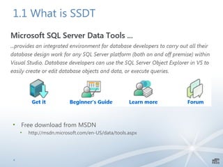 Managing database project with Visual Studio SSDT and TFS | PPT