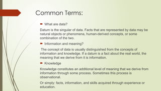 Managing Data For Efficiency.pptx and in | PPTX
