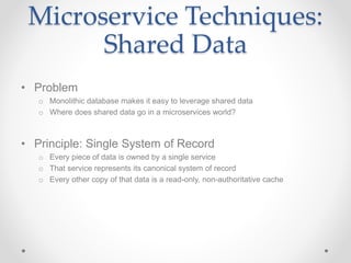 Managing Data in Microservices | PPT