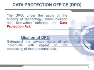 Managing Data Protection guide powerpoint presentation | PPTX