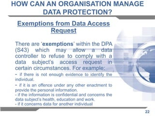 Managing Data Protection guide powerpoint presentation | PPT