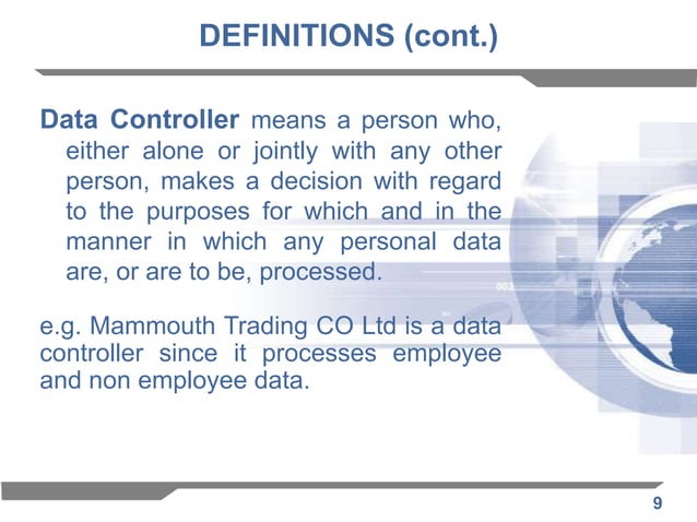 Managing Data Protection guide powerpoint presentation | PPT