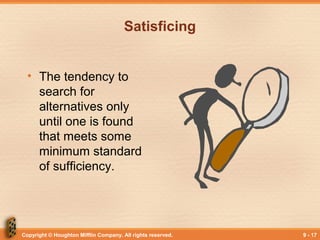 Managing decision making and problem solving | PPT