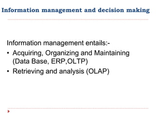 Managing Decision Making Process | PPTX