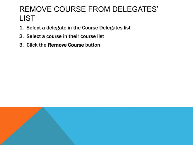 Managing delegates | PPT