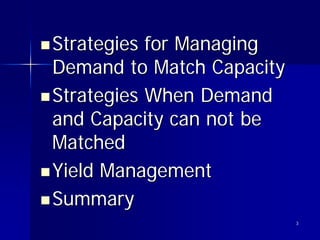 Managing Demand and Supply | PDF
