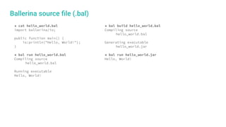 Managing dependencies in ballerina | PPT