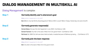 Managing Dialog Strategy in Multiskill AI Assistant with Discourse Management | PPT