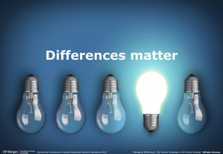 Managing differences: the central challenge in HR Global Strategy | PDF