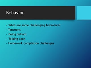 Managing difficult behaviors show english | PPTX
