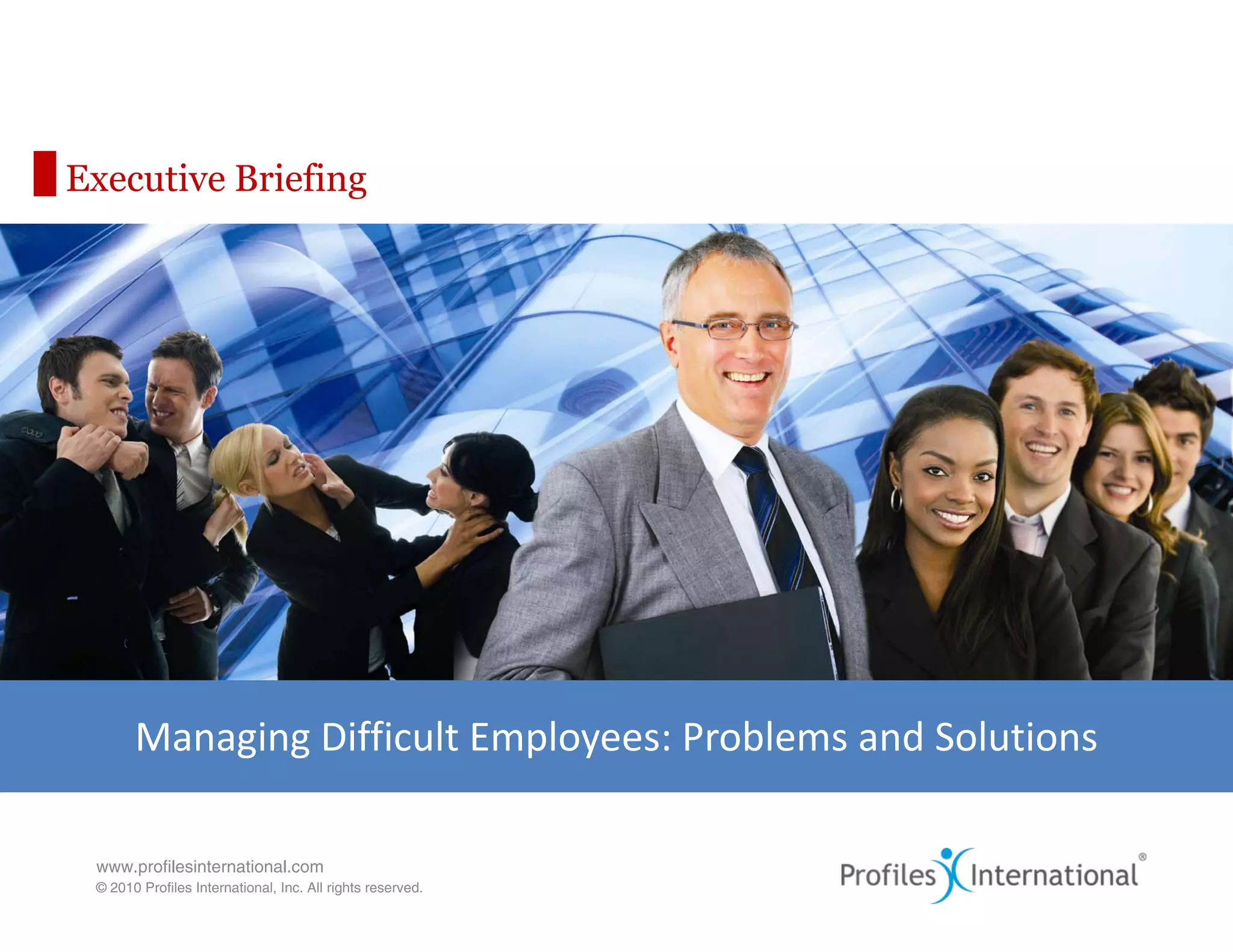 Managing difficult employees | PDF