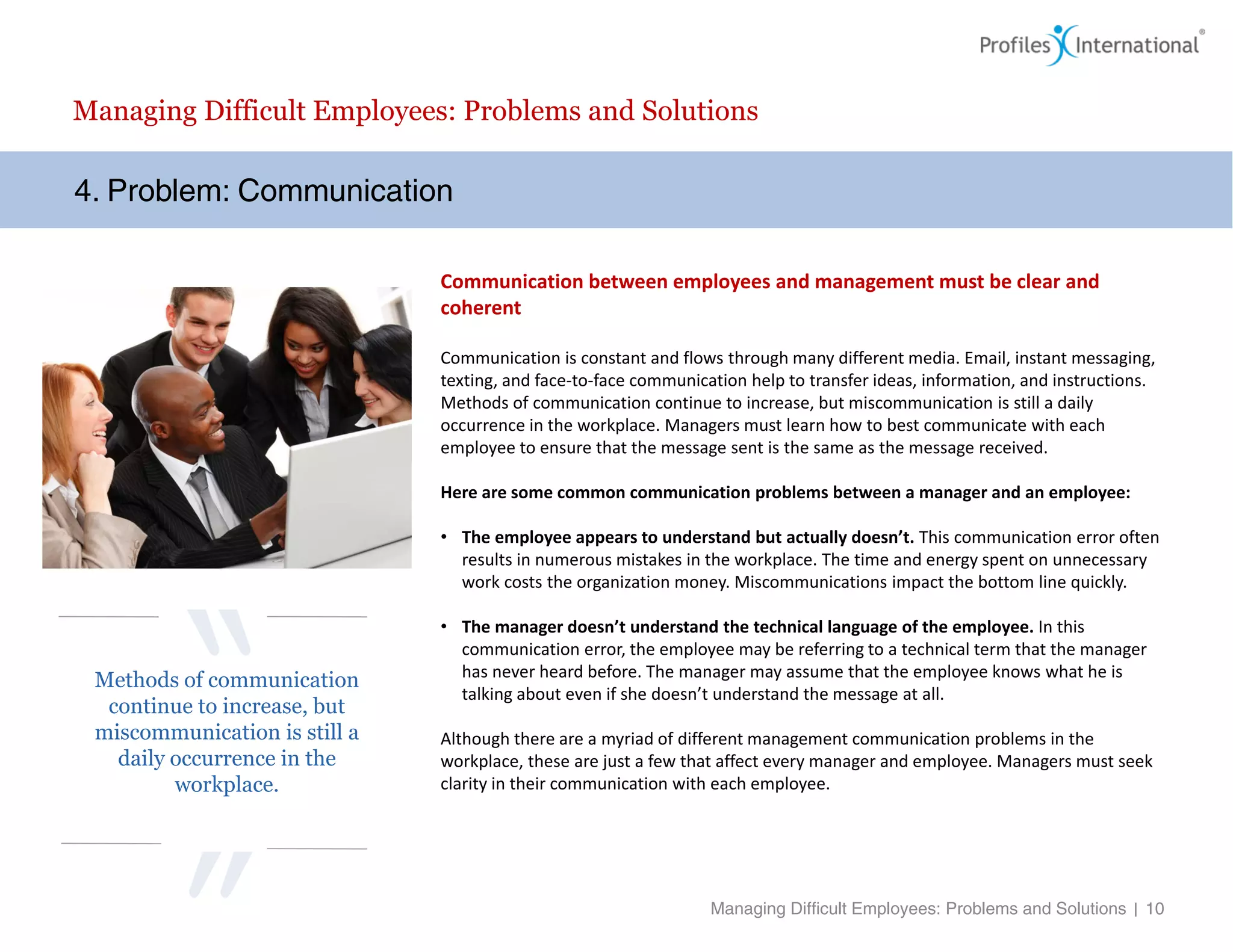 Managing difficult employees | PDF