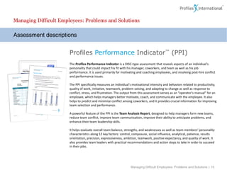 Managing difficult employees | PDF