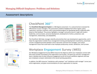 Managing difficult employees | PDF